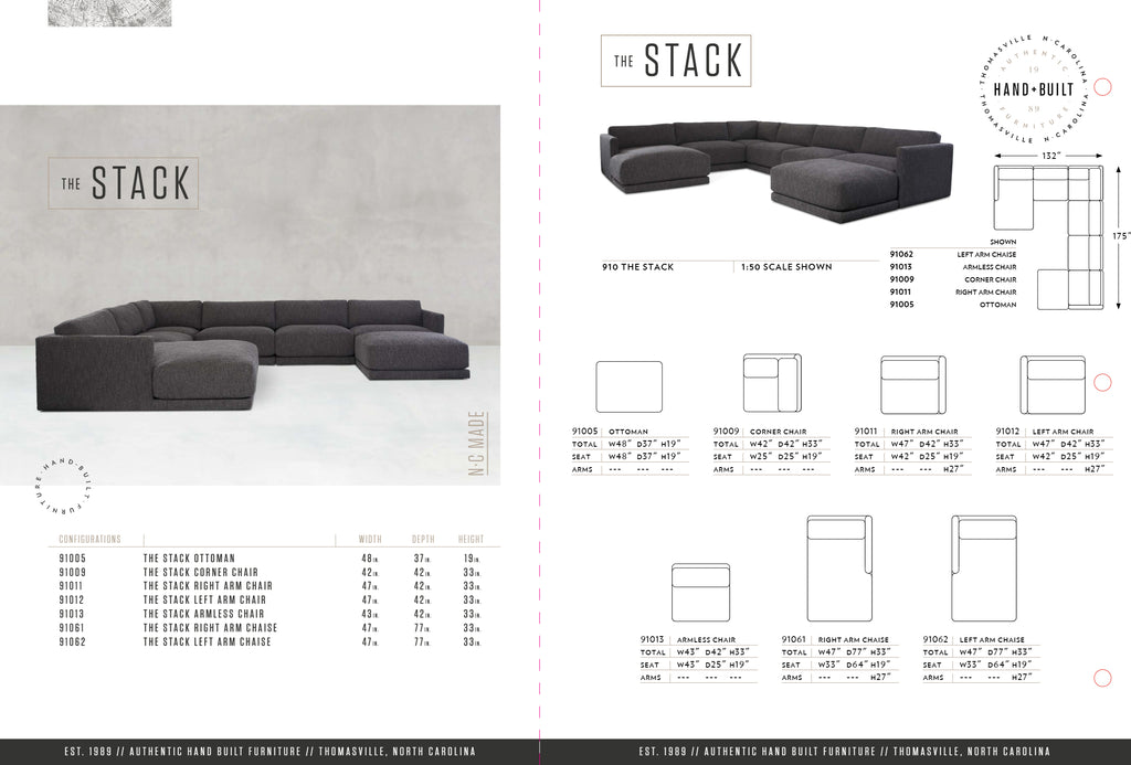 Stack Sectional Collection (available in multiple configurations) (CI ...